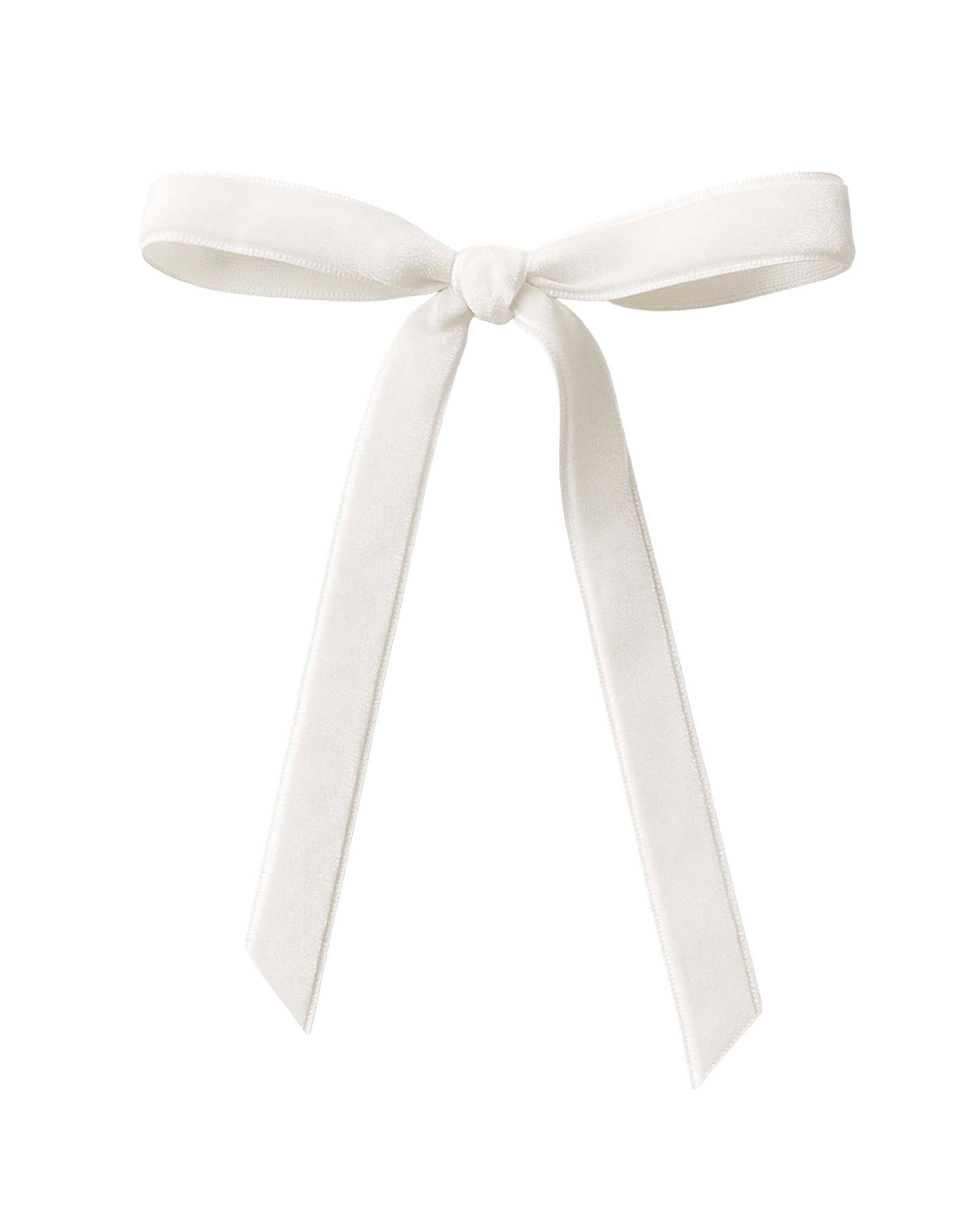 Set of 20 Velvet Bows, White, 13 cm – We R Christmas