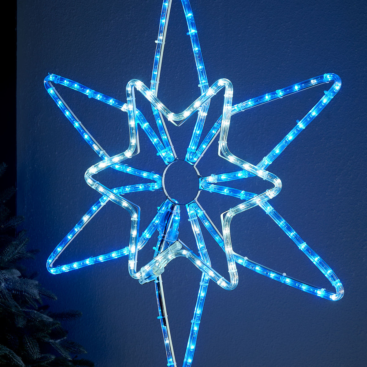 Pre-Lit Northern Star Rope Light Silhouette, Blue/White, 64 cm – We R ...