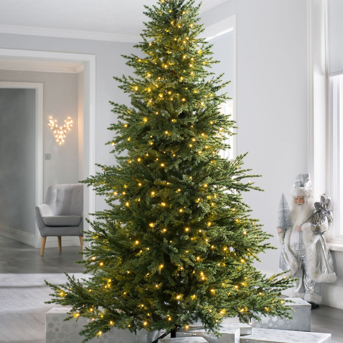 Pre-Lit Traditional Fir Multi-Function Christmas Tree, 8 ft – We R ...