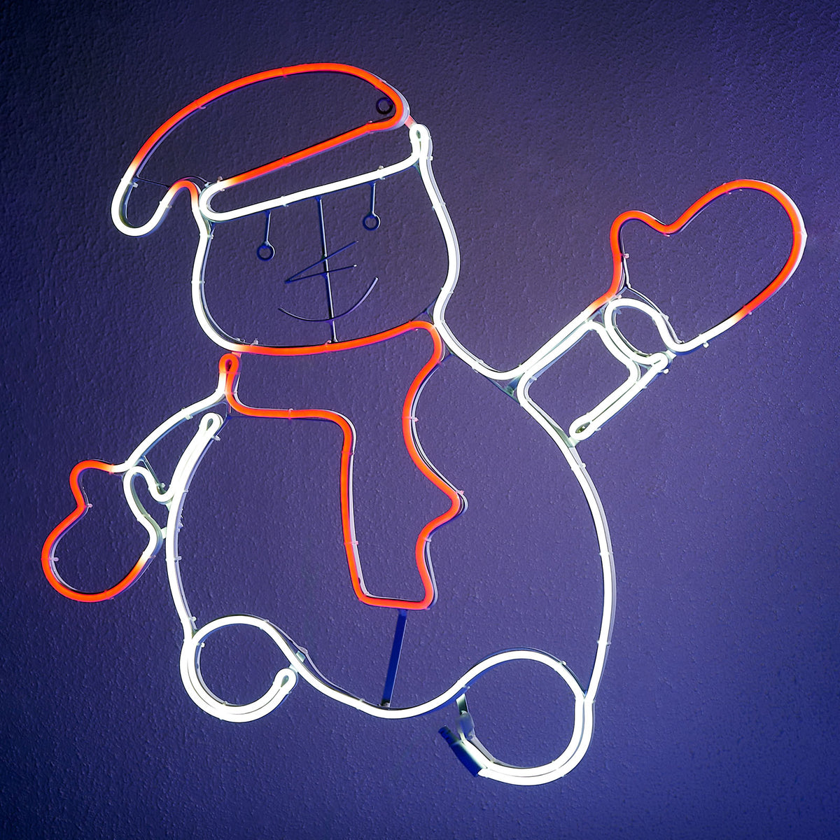 Waving Snowman Neon Rope Light Silhouette, 72 cm – We R Christmas