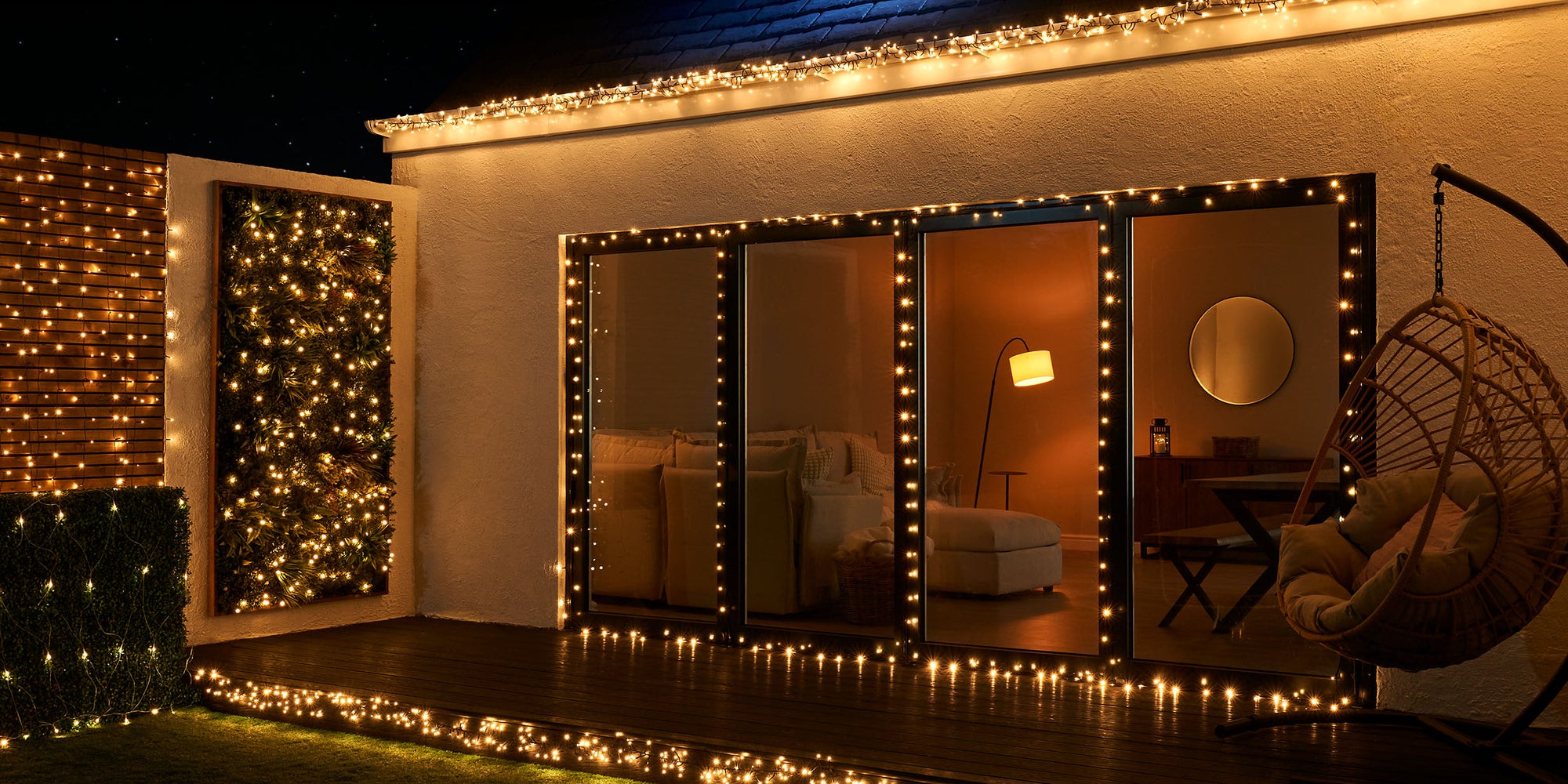 Home Series Connectable Icicle Drop Lights, White – We R Christmas