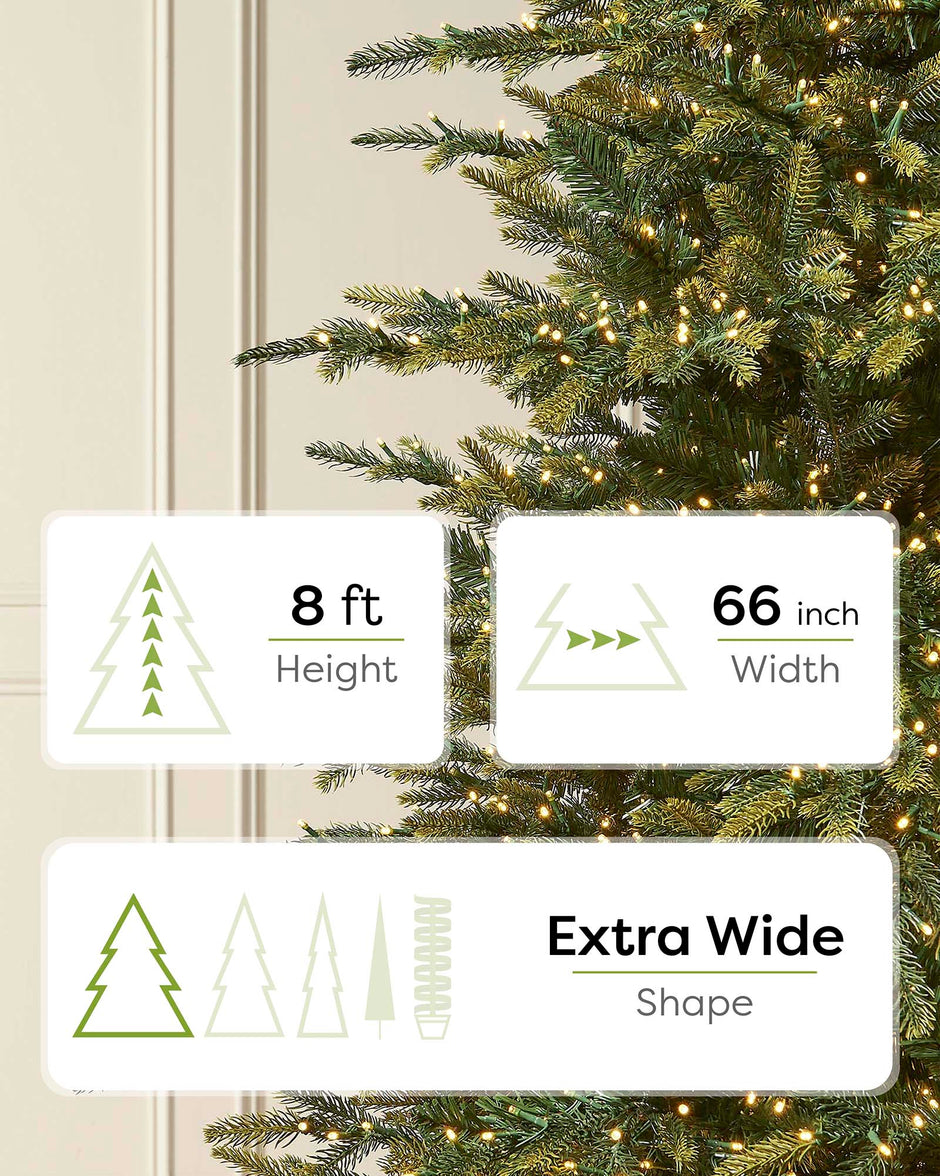 Pre-Lit Highland Fir Christmas Tree, 8 ft – We R Christmas