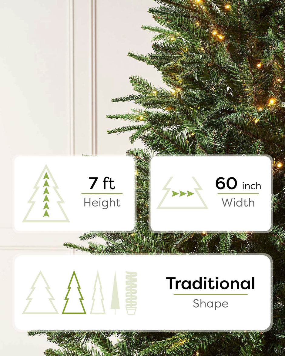 Pre-lit Grand Alaskan Fir Christmas Tree, 7 ft – We R Christmas