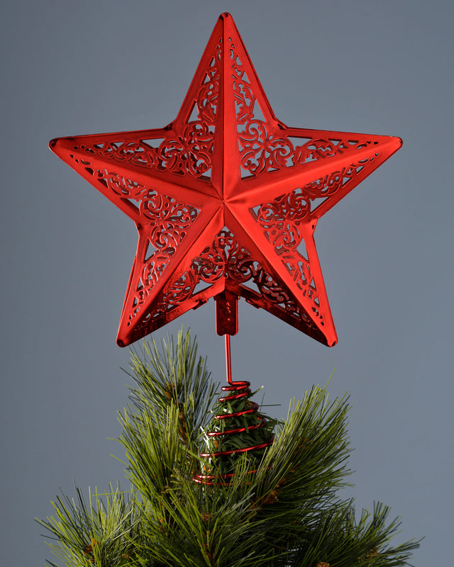 Star Christmas Tree Topper, Red, 30 cm – We R Christmas